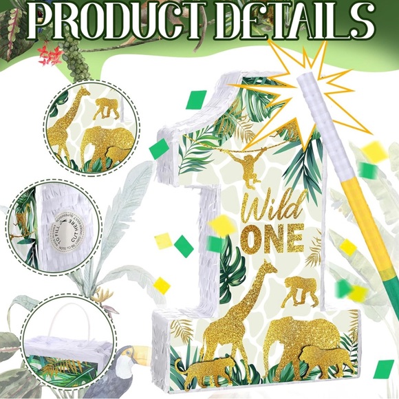 Source Unknown | Party Supplies | Number Piata For Wild One 1st ...